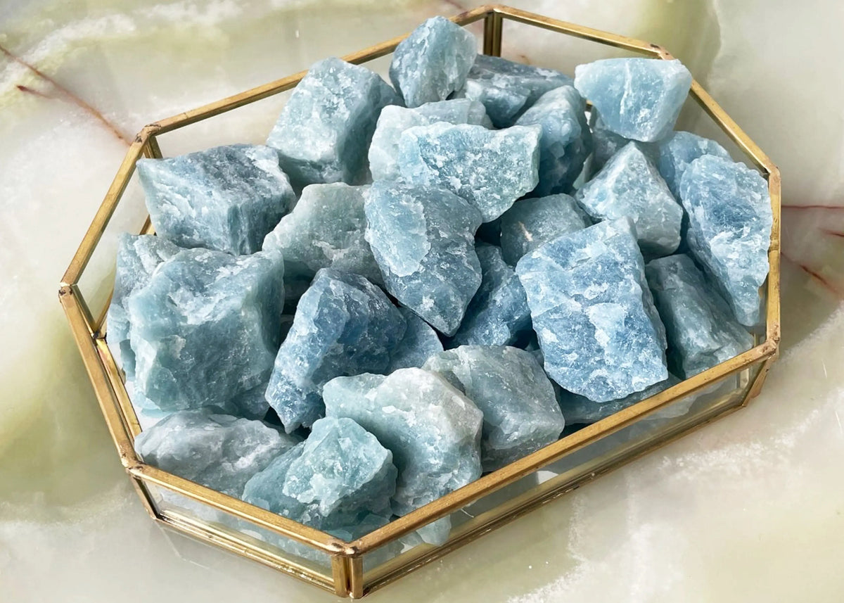 Super Extra Quality Raw Aquamarine Chunks – Hart, Body and Soul